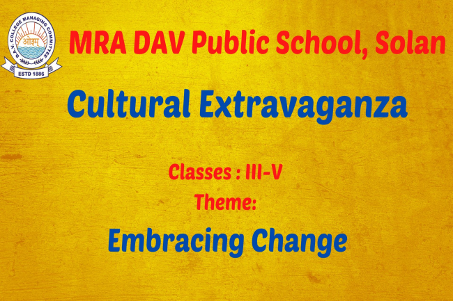 Welcome To MRA DAV Public School